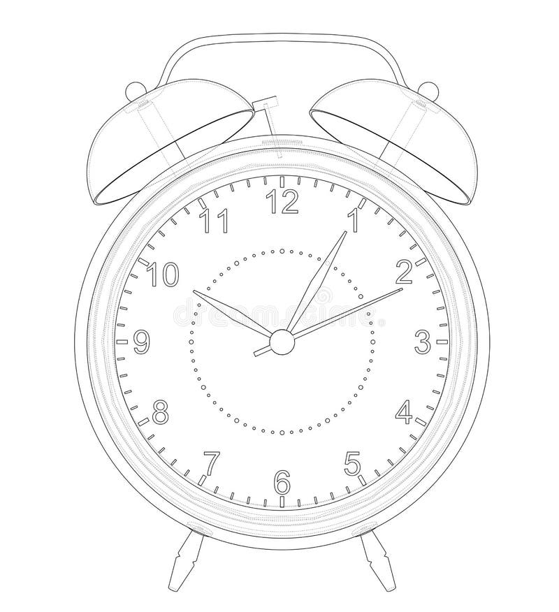 Digital Alarm Clock Frame Stock Illustrations – 365 Digital Alarm Clock ...