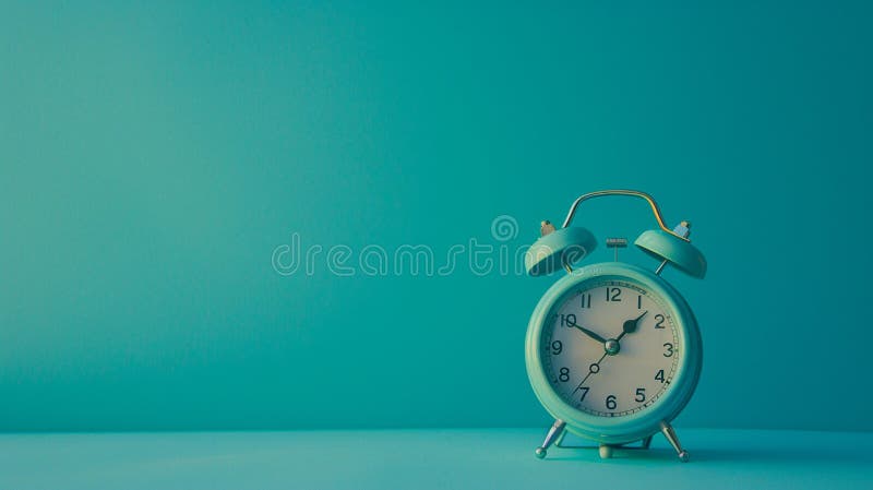 Alarm Clock Studio Shoot Solid Background Stock Photo - Image of ...