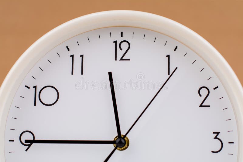 Clock Telling Time and Working with Limited Time. Photo of Clock in ...