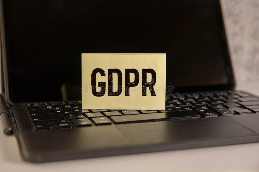 Alarm Clock with Text GDPR General Data Protection Regulation Stock ...