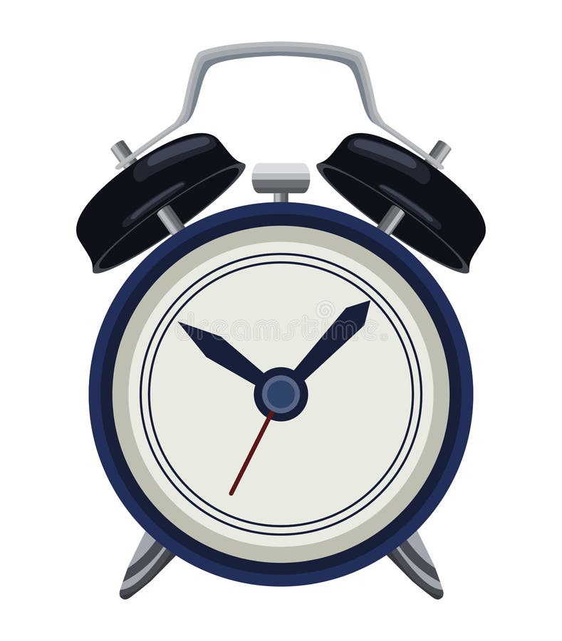 Alarm clock time stock vector. Illustration of urgent - 268158275