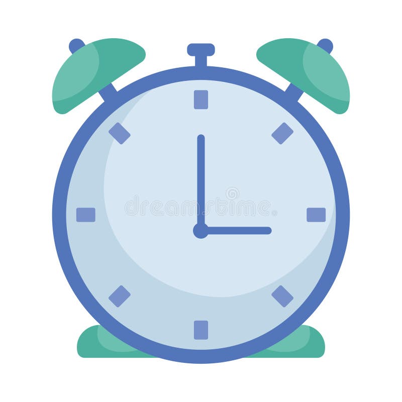 Alarm clock time stock vector. Illustration of watch - 273151761