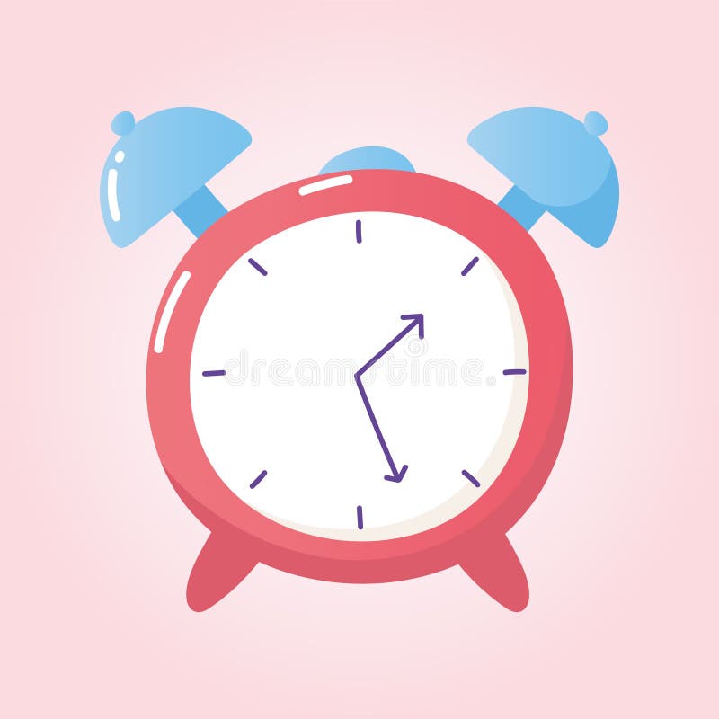 Alarm Clock Time Hour Cartoon Icon Stock Vector - Illustration of ...