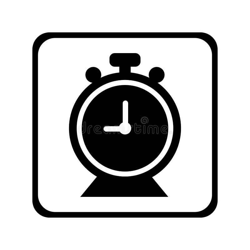 Timing Icon. Monochrome Style Design from Business Icon Collection. UI ...