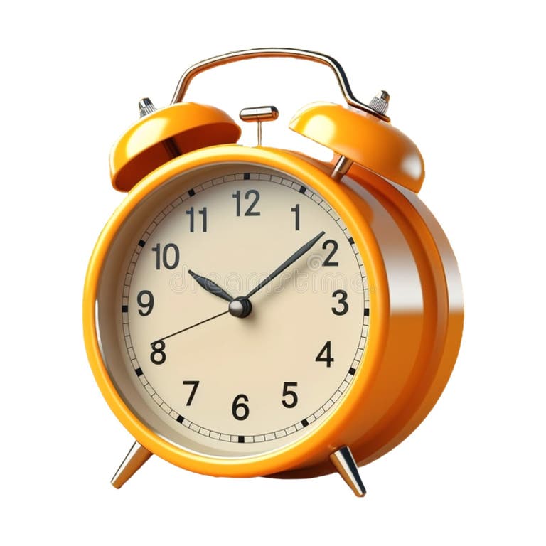 Alarm Clock on Transparent Background - Ai Generated Stock Illustration ...