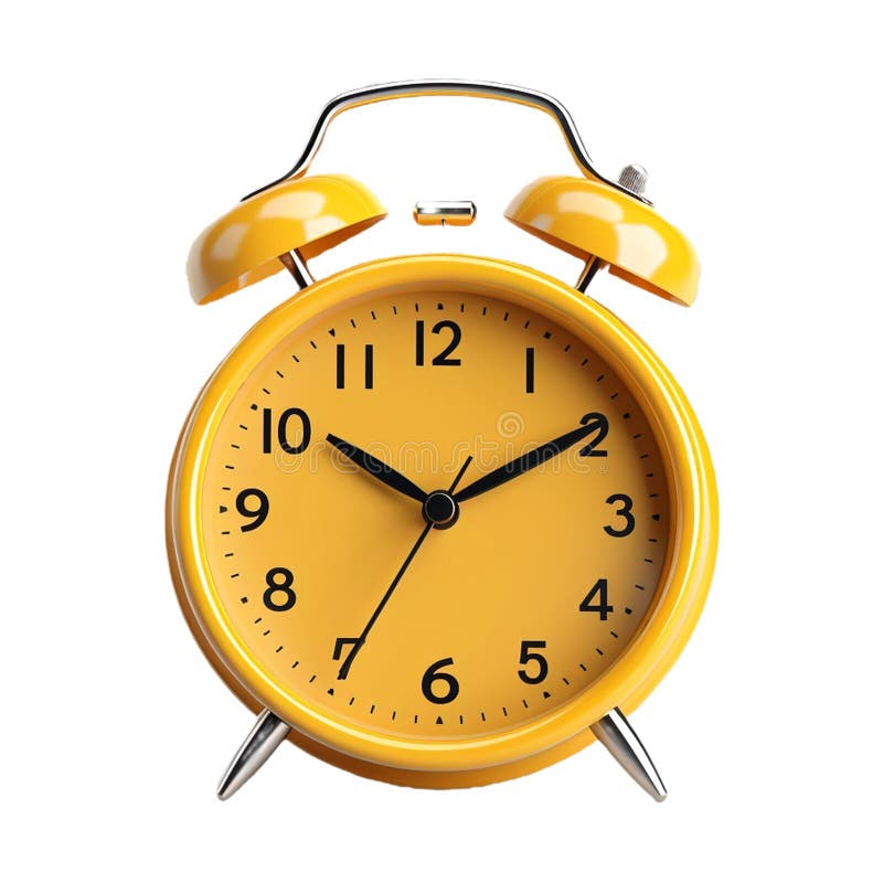Alarm Clock on Transparent Background - Ai Generated Stock Illustration ...