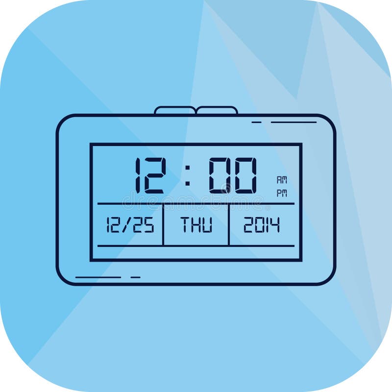 Alarm Clock. Vector Illustration Decorative Design Stock Vector ...