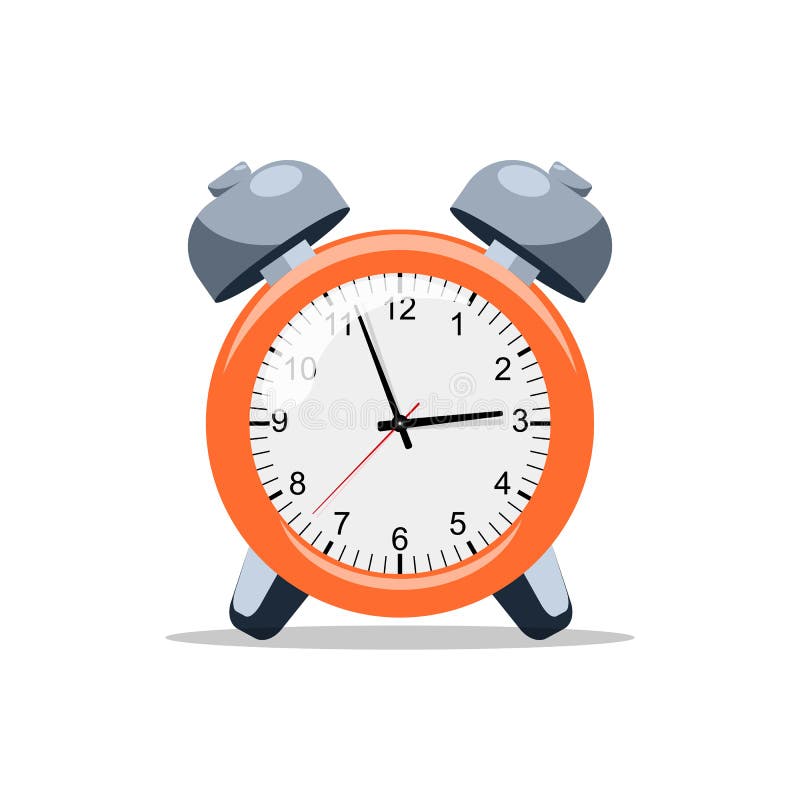 Alarm clock, wake-up time stock vector. Illustration of digital - 188142403
