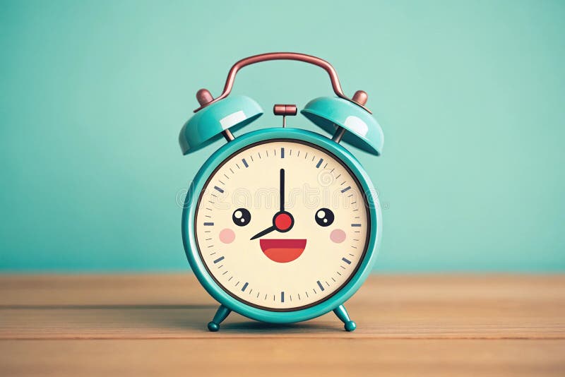 Alarm Clock. Wake Up Timer Clock. Morning Timer Clock Cartoon Design ...