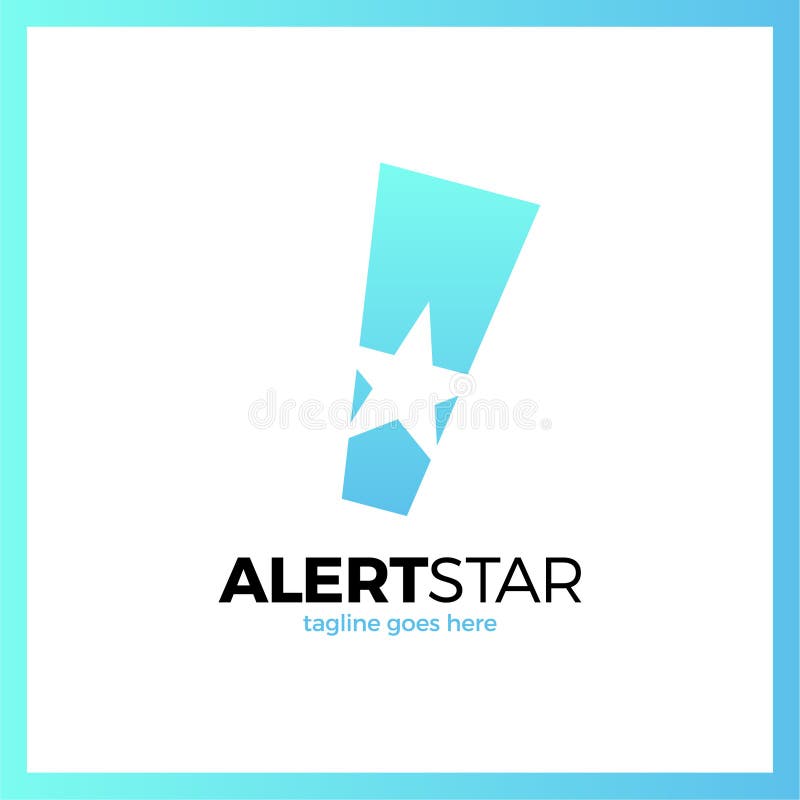 Alarm Exclamation Mark. Attention Star. Stock Illustration ...