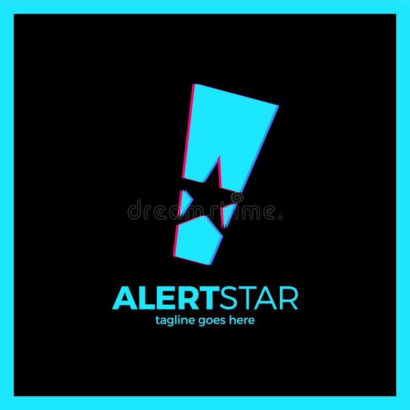 Alarm Exclamation Mark. Attention Star. Stock Illustration ...