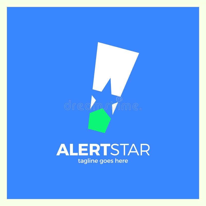Alarm Exclamation Mark. Attention Star. Stock Illustration ...