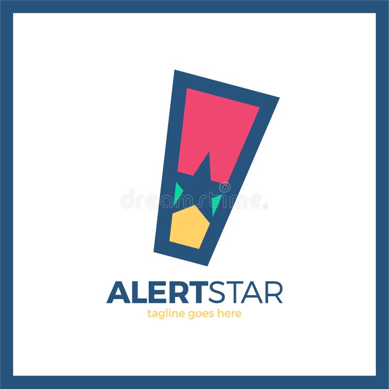 Alarm Exclamation Mark. Attention Star. Stock Illustration ...