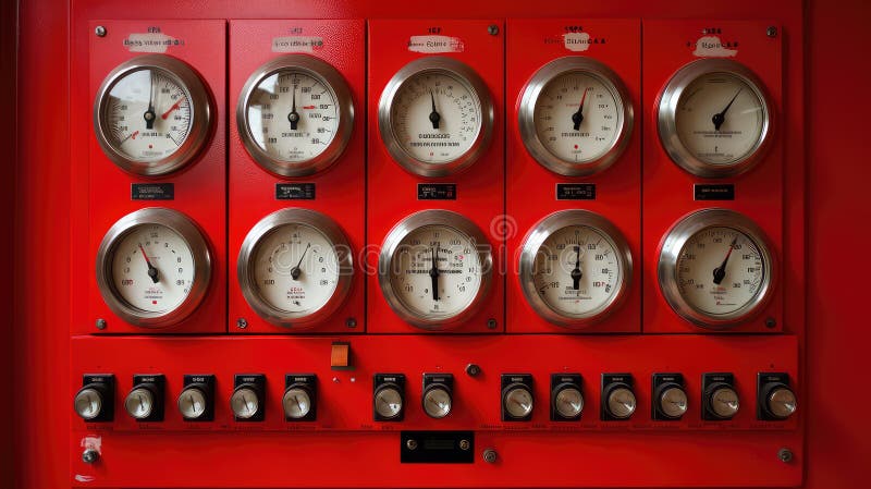 Alarm fire panel stock illustration. Illustration of security - 361388376