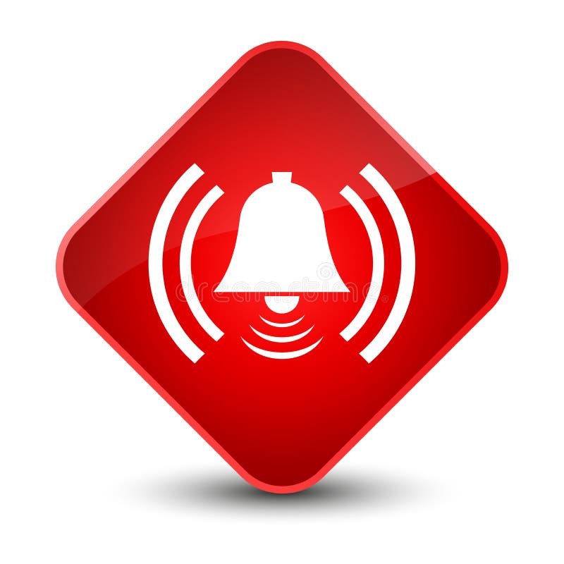 Alarm Icon Glossy Green Round Button Stock Illustration - Illustration ...