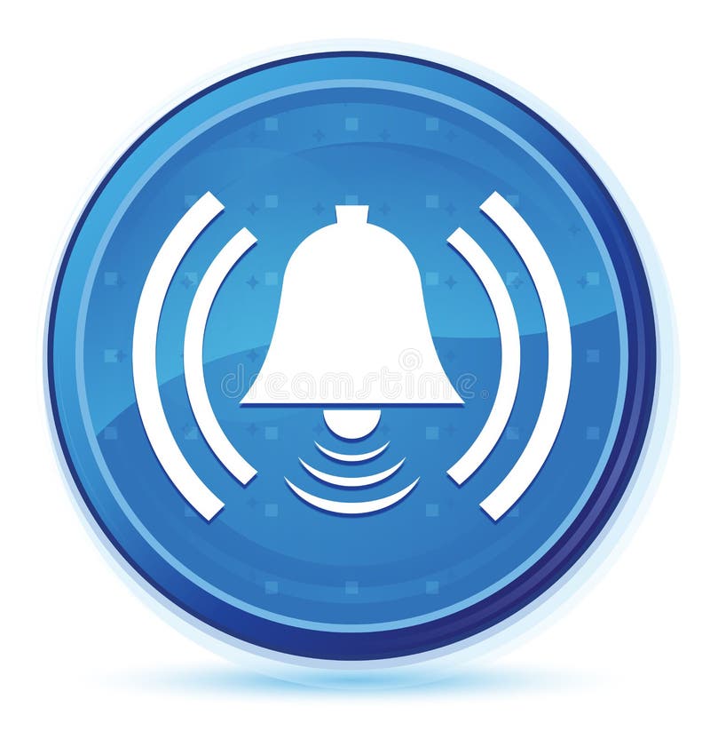 Alarm Icon Midnight Blue Prime Round Button Stock Vector - Illustration ...