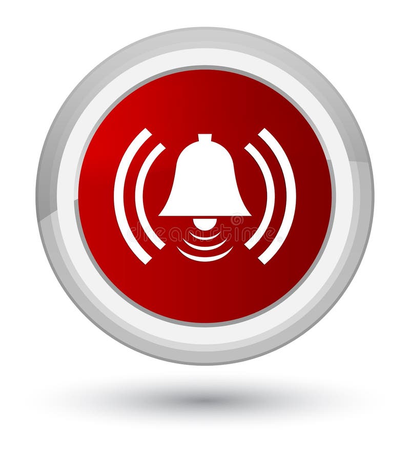 Alarm Icon Orange Round Button Stock Illustration - Illustration of ...