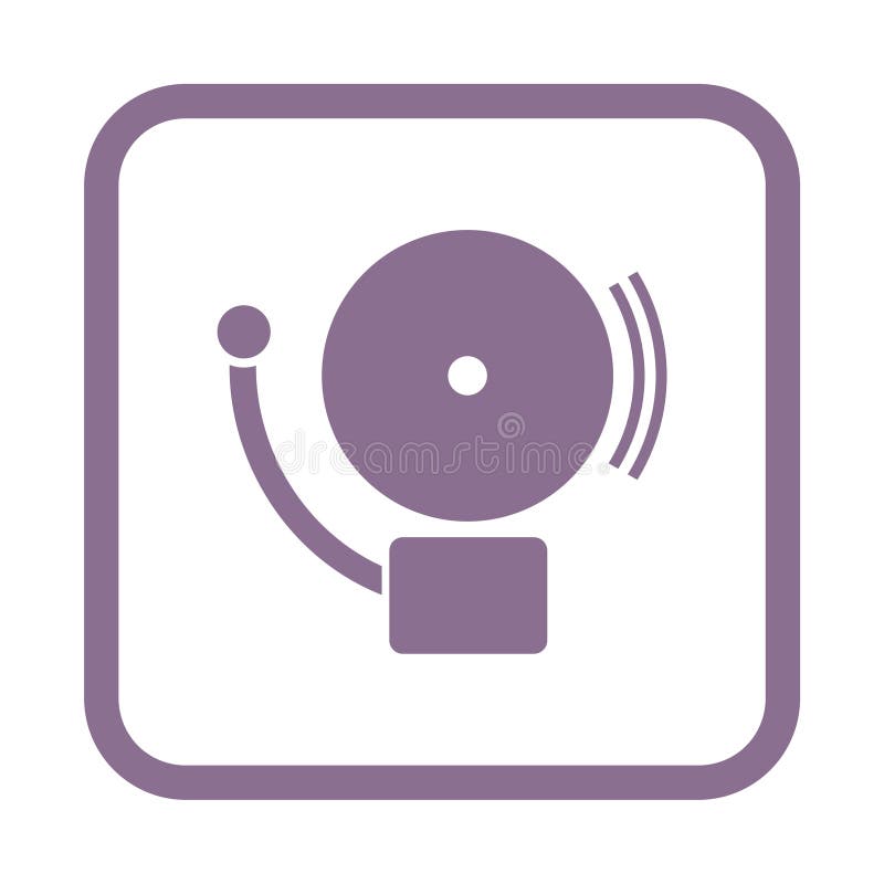 Alarm icon, School icon stock vector. Illustration of clock - 84631269