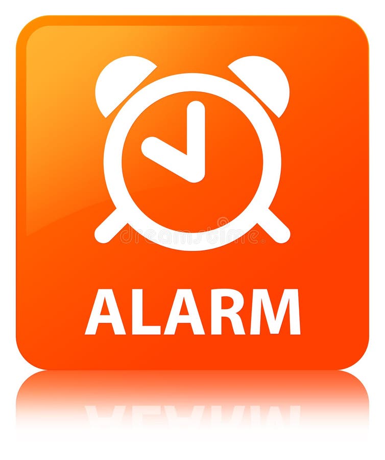 Alarm Orange Keyboard Button Stock Illustration - Illustration of alarm ...