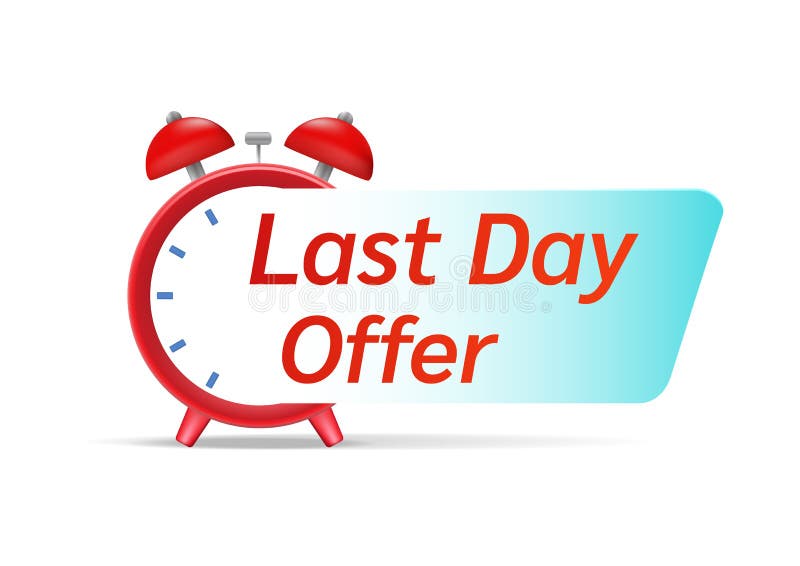 Last Day Offer Stock Illustrations – 3,902 Last Day Offer Stock ...