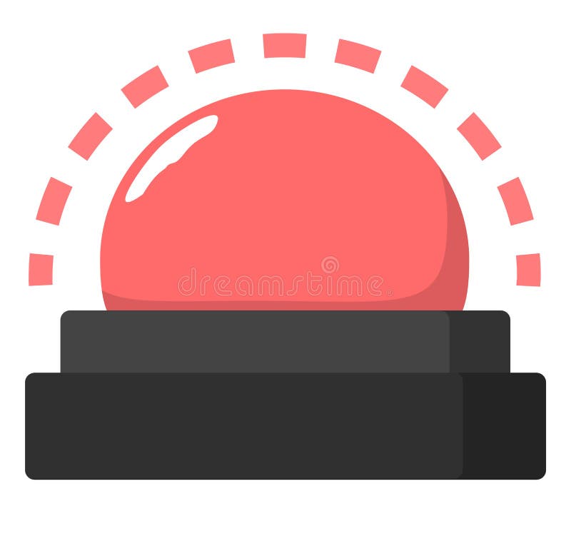 Alarm Light. Red Light. Emergency Bulb. Vector. Warning Stock Vector ...