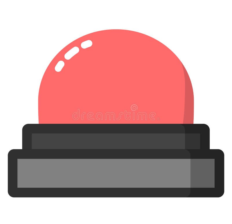 Alarm Light. Red Light. Emergency Bulb. Vector. Warning Stock Vector ...