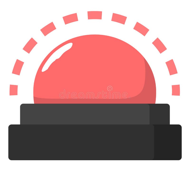 Alarm Light. Red Light. Emergency Bulb. Vector. Warning Stock Vector ...
