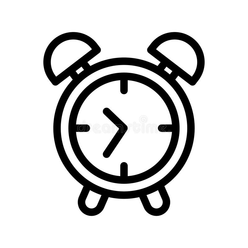 Alarm Line Icon Illustration Vector Graphic Stock Vector - Illustration ...