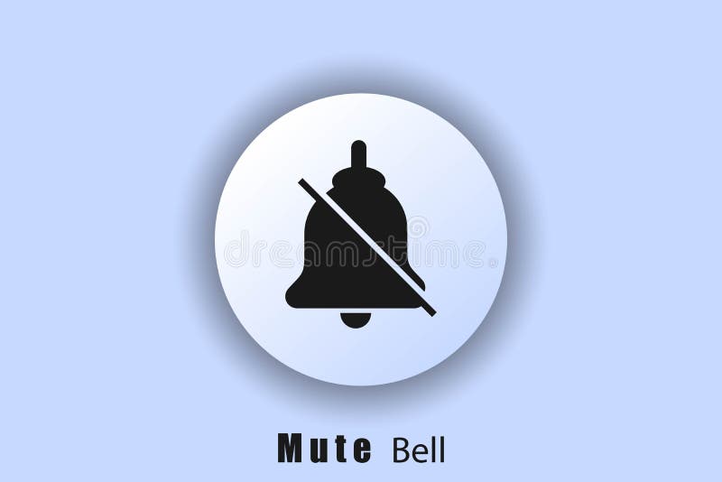 The Alarm is Off. Bell Mute Icon, Bell Icon. Bell Icon for Incoming ...