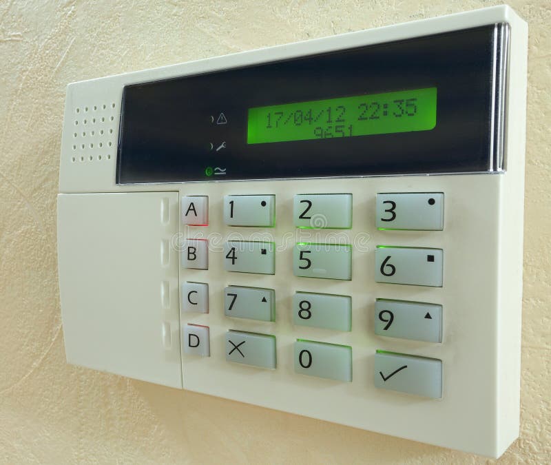 Alarm Panel stock photo. Image of sensor, burglary, keypad - 24375288
