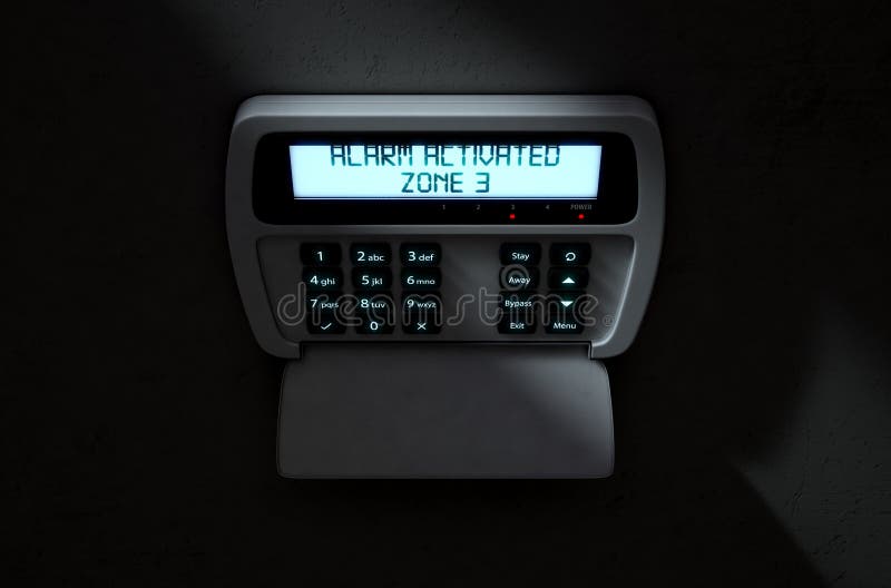 Alarm Panel Activated stock illustration. Illustration of button - 79363950