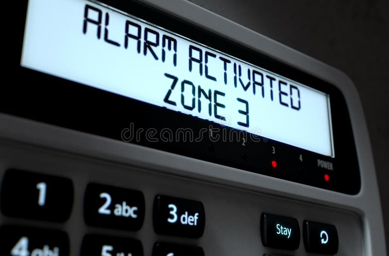 Alarm Panel Activated stock illustration. Illustration of digital ...