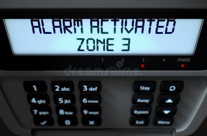 Alarm Panel Activated stock illustration. Illustration of activated ...