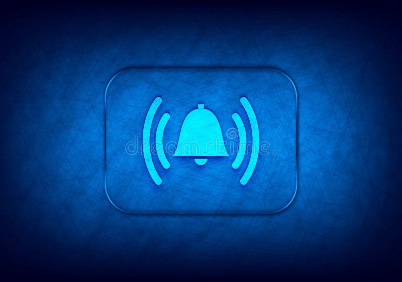 Alarm Ringing Bell Icon Abstract Digital Design Blue Background Stock ...