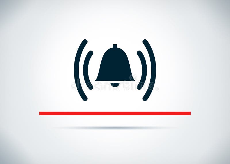 Alarm Ringing Bell Icon Crystal Blue Banner Background Stock ...