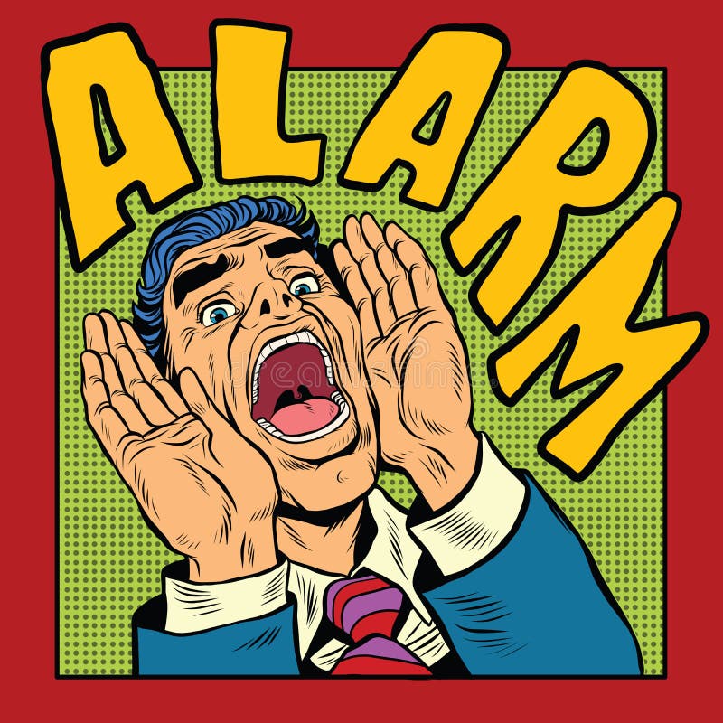 Alarm comic text bubble stock vector. Illustration of modern - 62593837