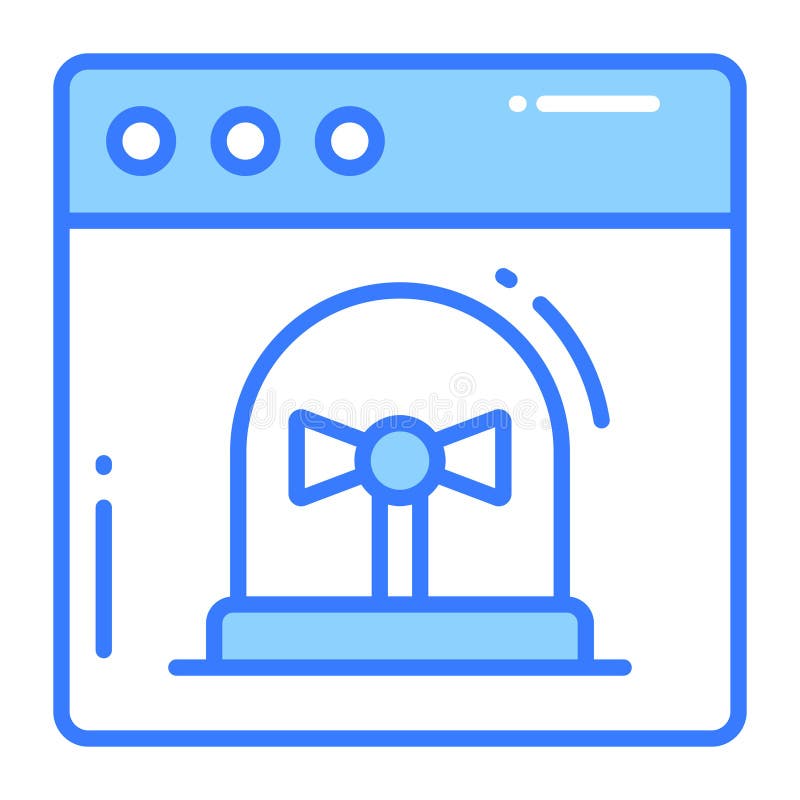 Alarm Sign on Web Page Vector Design of Web Error in Modern Style Stock ...