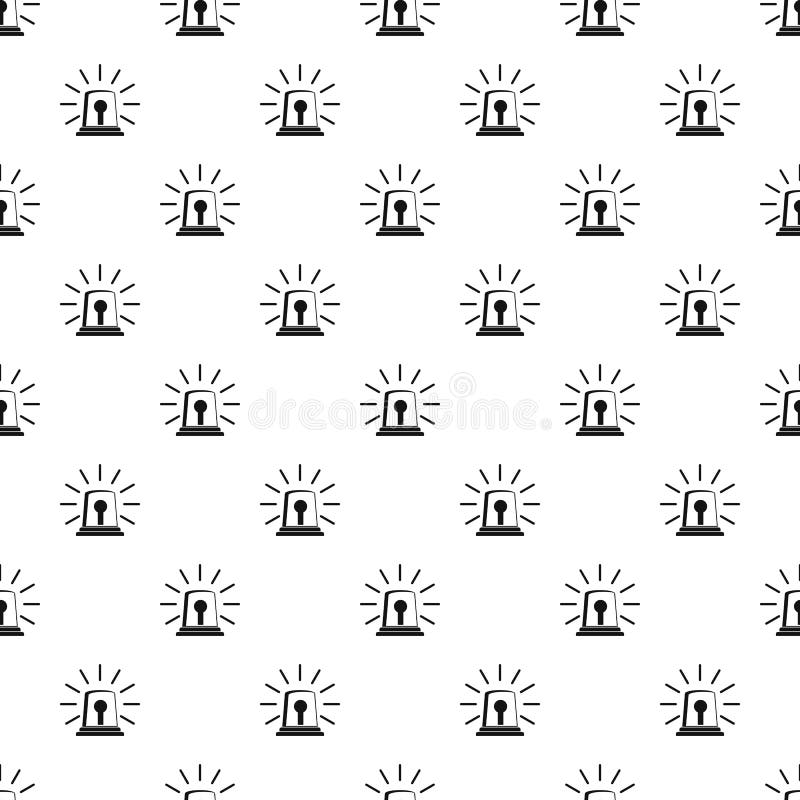 Alarm Siren Pattern Seamless Vector Stock Vector - Illustration of ...