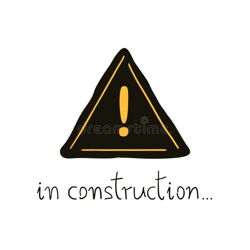 Alarm Symbol and in Construction Message Stock Vector - Illustration of ...