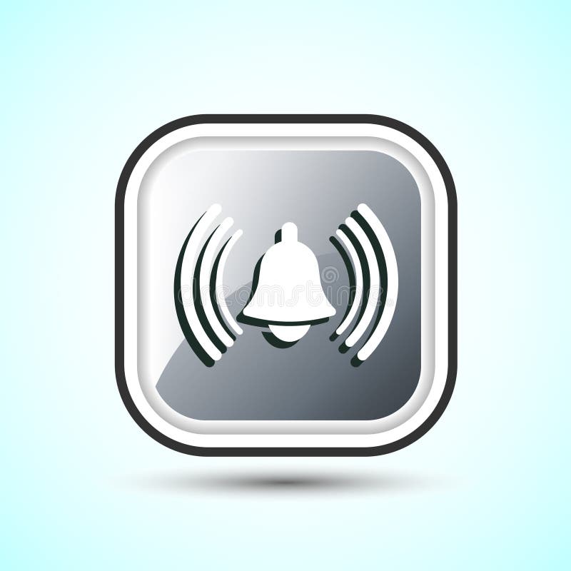Alarm Symbol Notification Bell Icon Button Design Illustration Stock ...