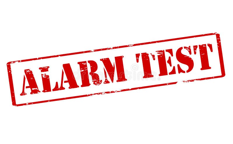 Alarm Test rubber stamp stock illustration. Illustration of test - 87969089