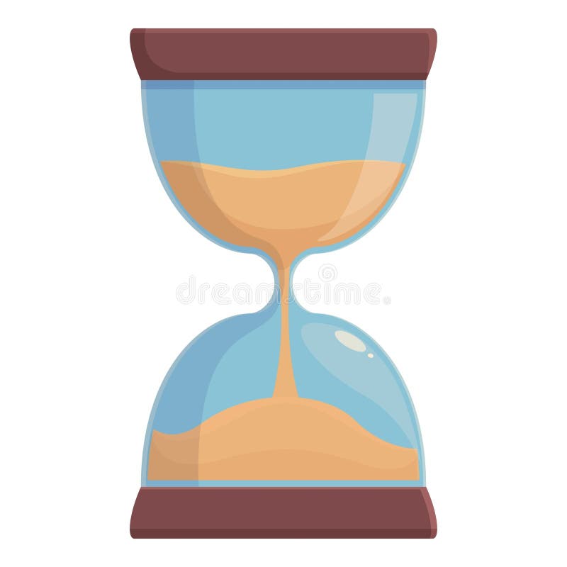 Alarm Timer Icon Cartoon . Sand Clock Stock Illustration - Illustration ...