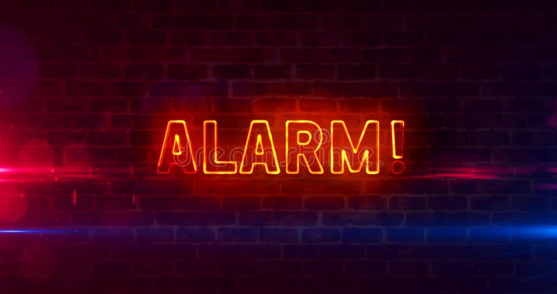 Alarm Warning Abstract 3d Illustration Stock Illustration ...