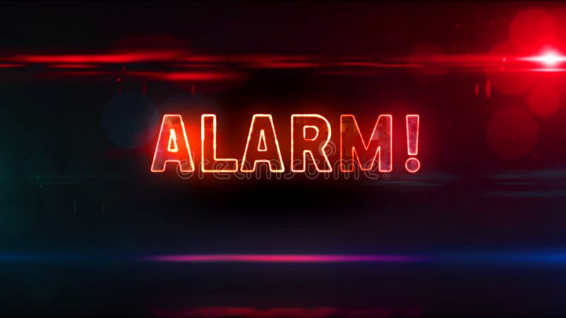 Alarm Warning Abstract 3d Illustration Stock Illustration ...