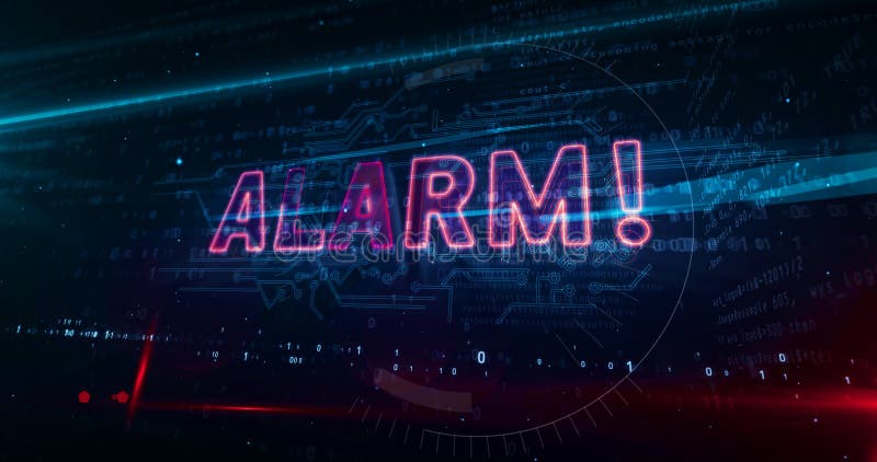 Alarm Warning Abstract 3d Illustration Stock Illustration ...