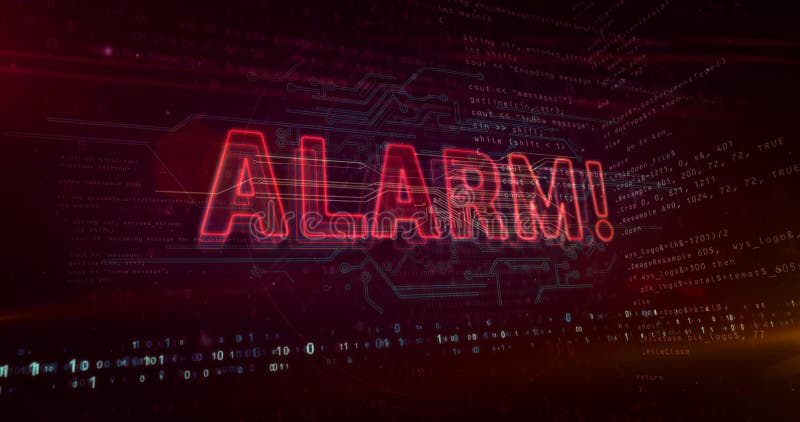Alarm Warning Abstract 3d Illustration Stock Illustration ...