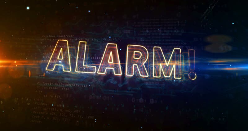 Alarm Abstract Loopable Concept Stock Video - Video of technology ...
