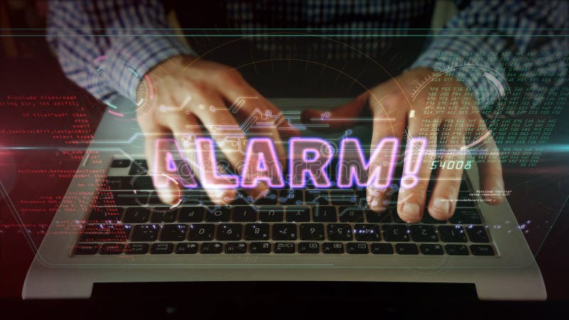 Alarm Warning Abstract 3d Illustration Stock Illustration ...