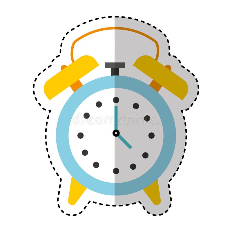 Alarm watch isolated icon stock vector. Illustration of clock - 85446743