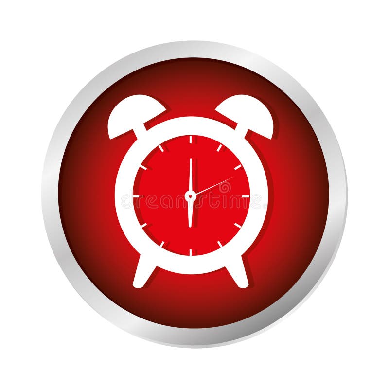 Alarm Watch Time Isolated Icon Stock Illustration - Illustration of ...